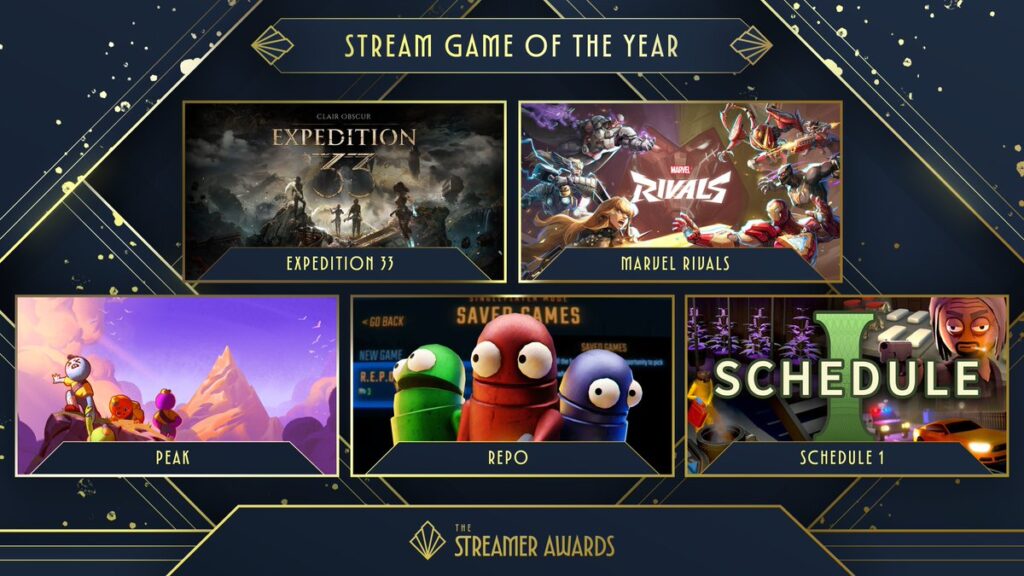 Marvel Rivals Up for Stream Game of the Year at the Streamer Awards