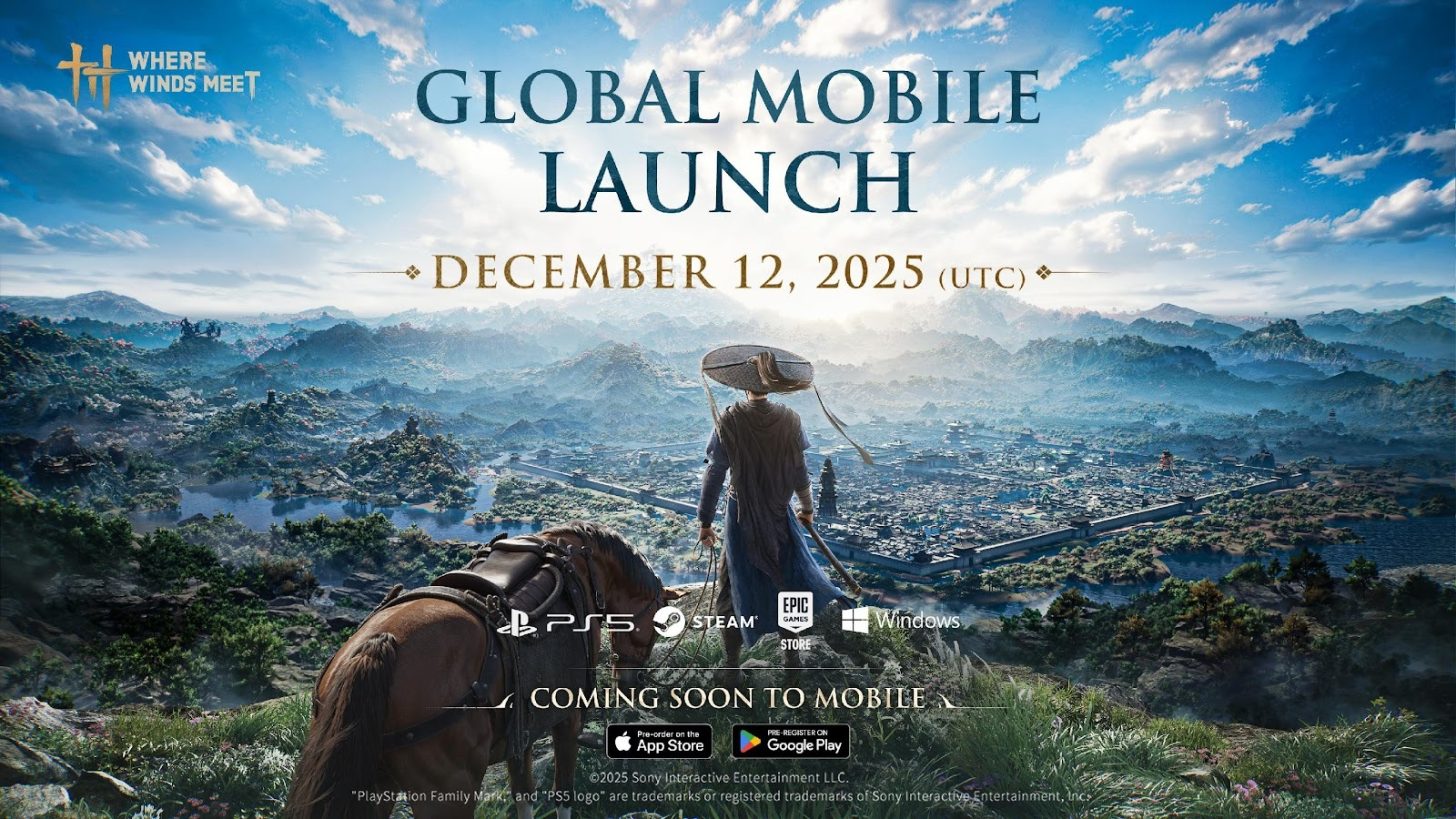 Where Winds Meet Launches on Mobile Soon, Achieves Over 9 Million ...